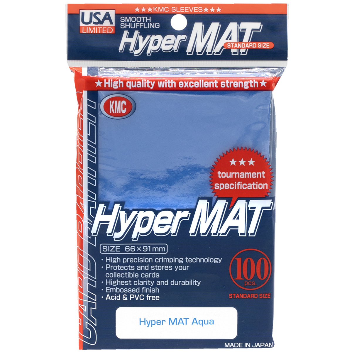 Hyper Mat 100ct Aqua – KMC Sleeves USA